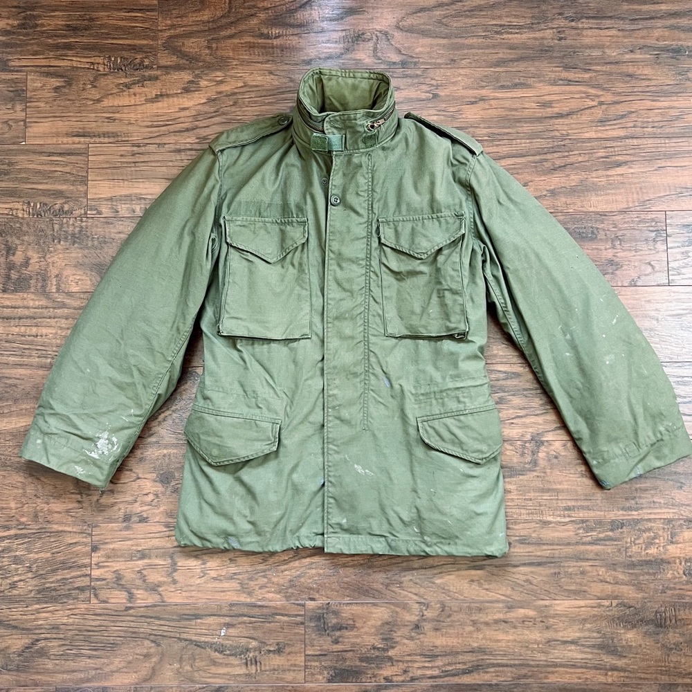 Vintage M65 Military Field Jacket Vietnam War Era Arm… - Gem